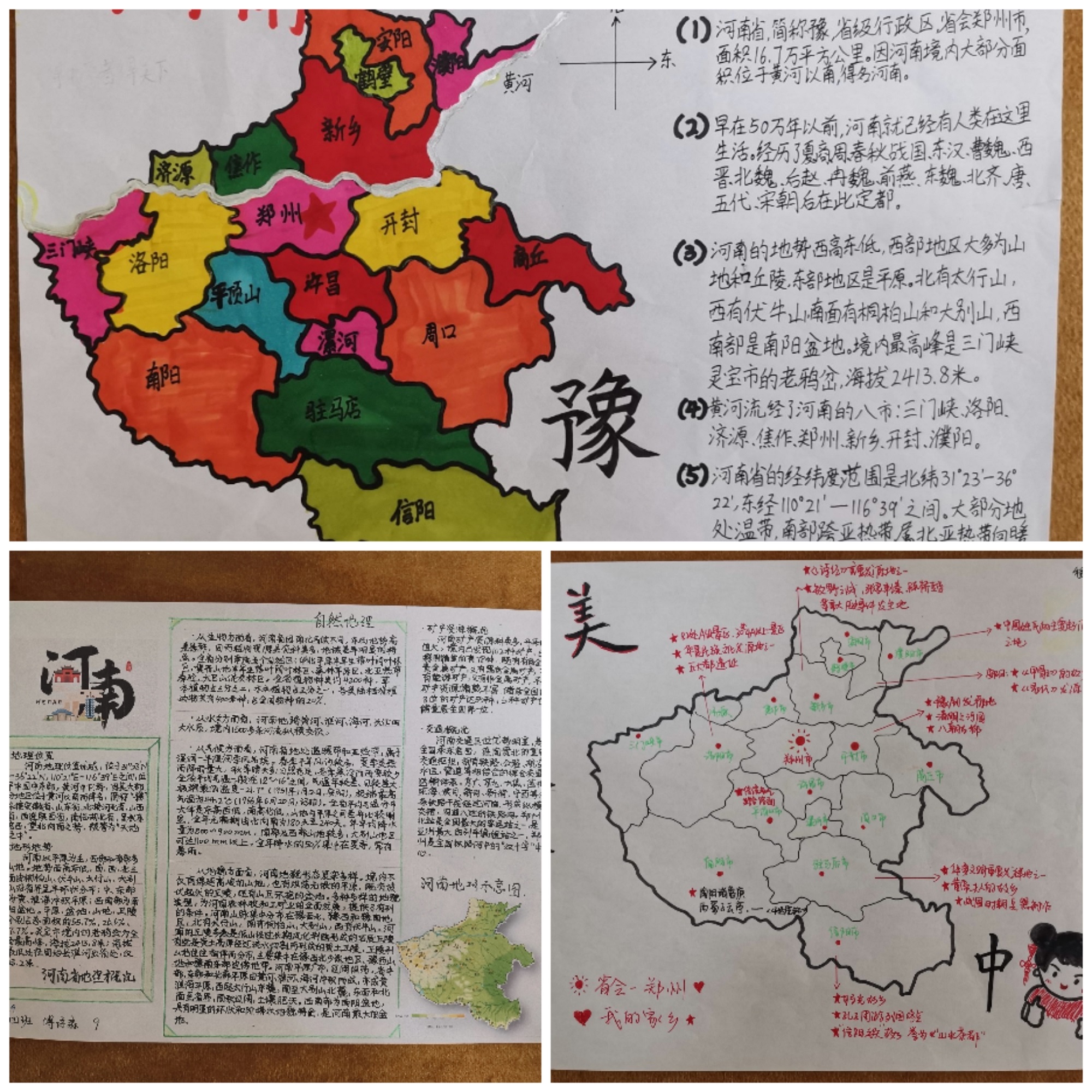 郑州八中举行心属华夏地理手抄报展览活动 校园网 郑州教育信息网
